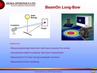 Duma Optronics: Electro-Optical and Laser Instrumentation Technology | PPTX