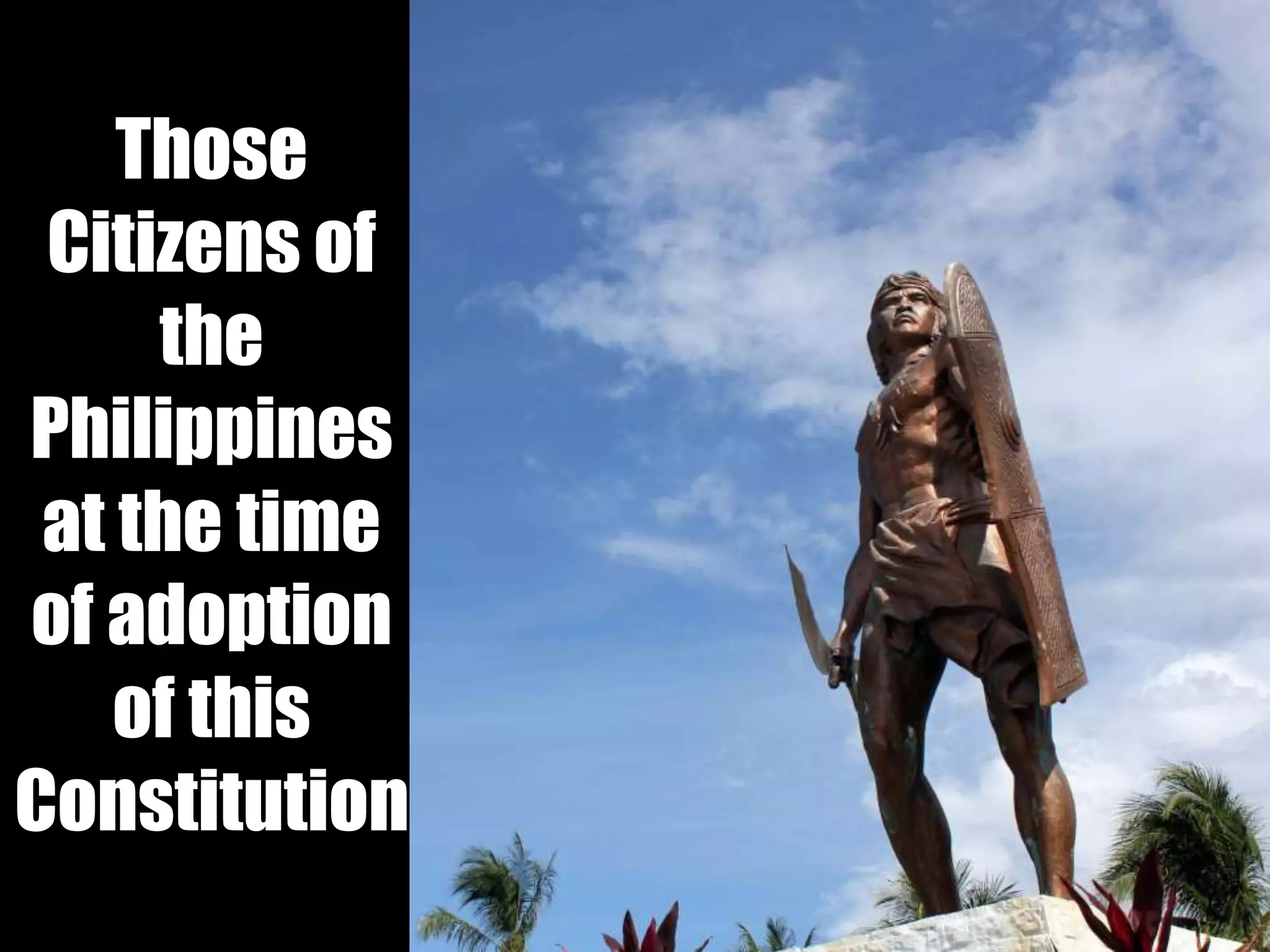 ARTICLE 4 CITIZENSHIP AND ARTICLE 5 SUFFRAGE | PPTX