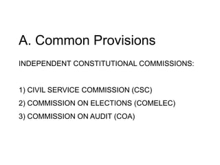 ARTICLE 9. CONSTITUTIONAL COMMISSIONS | PPTX