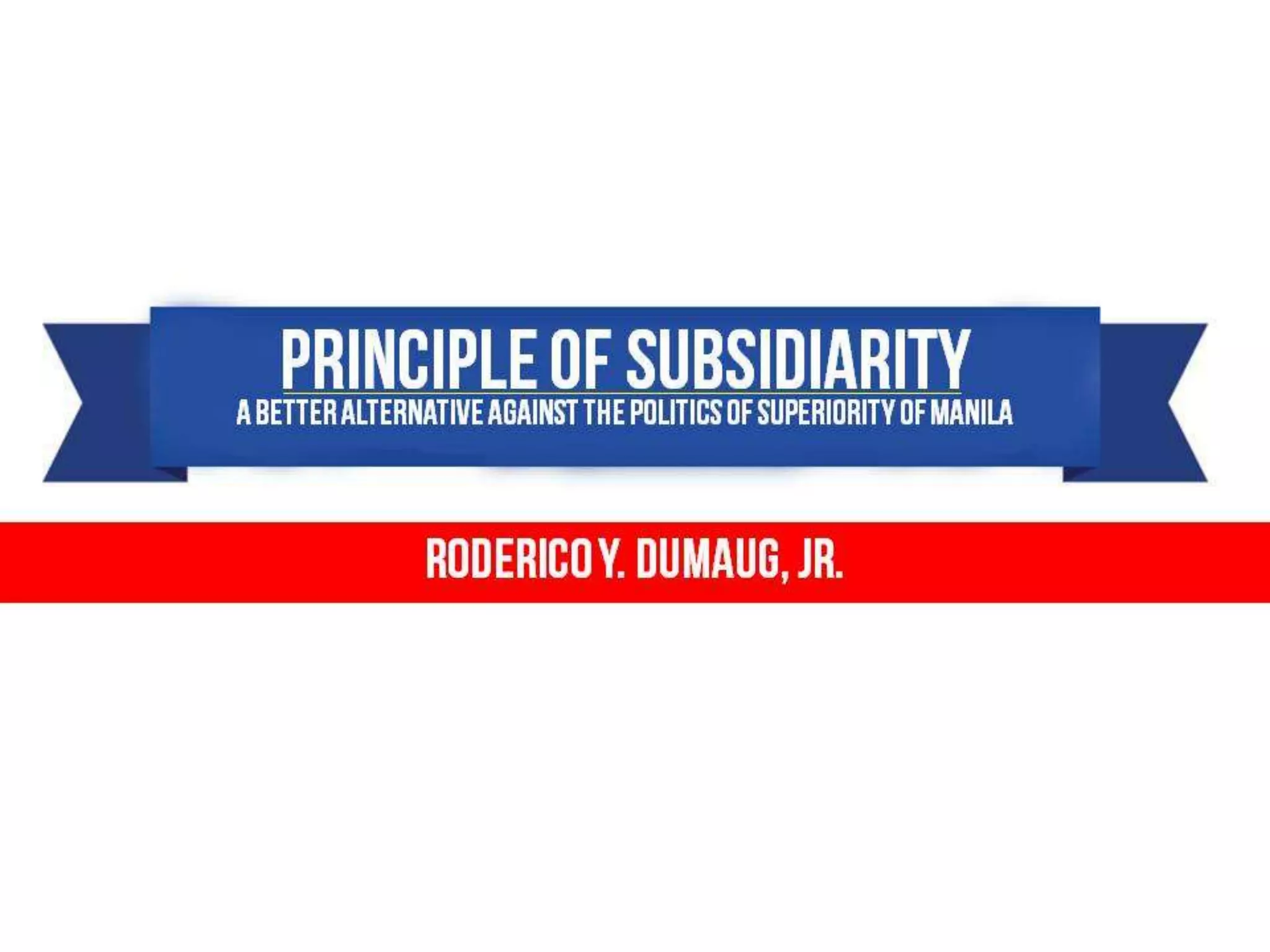 The Principle of Subsidiarity | PPTX