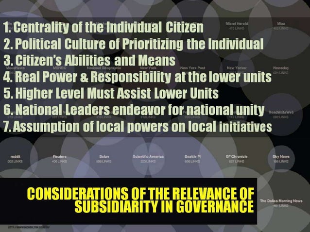 The Principle of Subsidiarity | PPTX | Politics