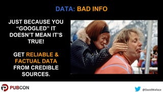 Dumb & Dumber Guide on How NOT To Do Infographics Pubcon 2014 | PPT