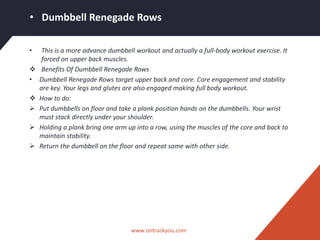 List Of Dumbbells Exercises And Benefits of Dumbbells .pptx