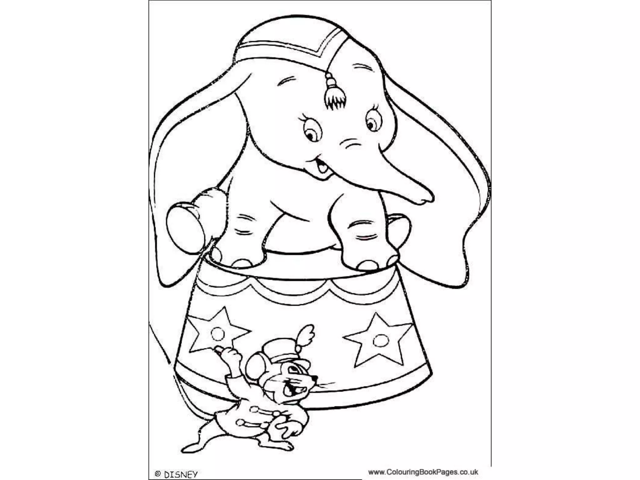 Dumbo Colouring Pages and Kids Colouring Activities | PPT