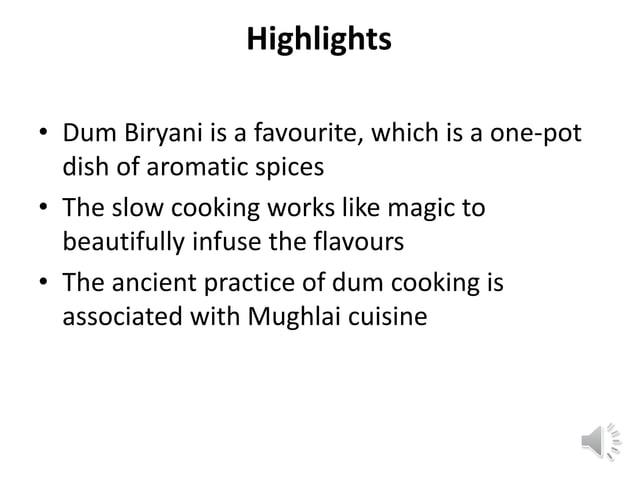 Dum cooking | PPTX | Cooking | Food & Drink