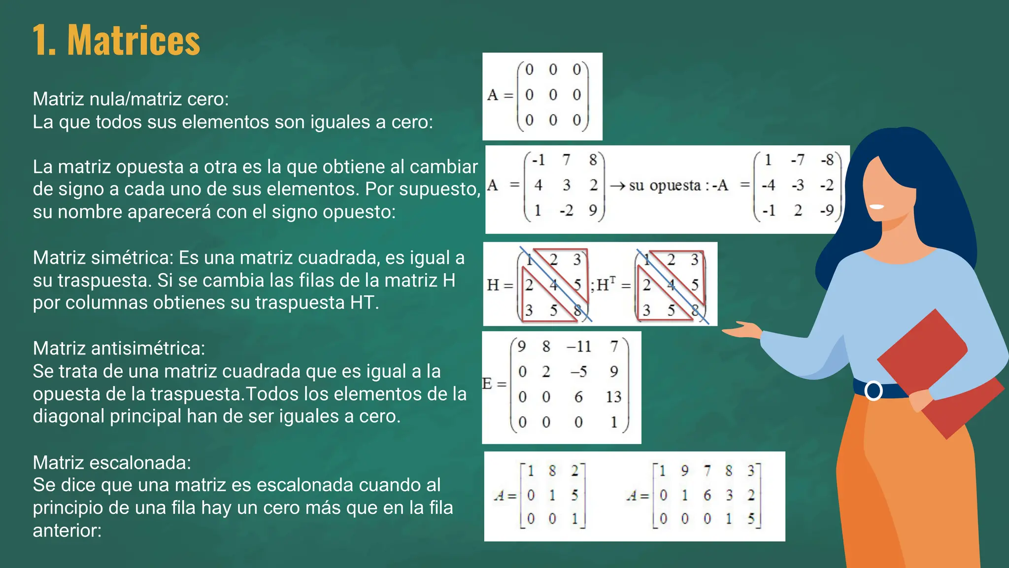 Matemáticas para las ciencias y artes: Presentación de matrices | PDF