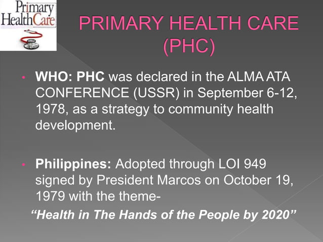 CHN, COPAR & PHC | PPTX