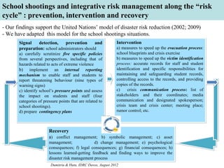 A disaster management framework for coping with acts of extreme ...