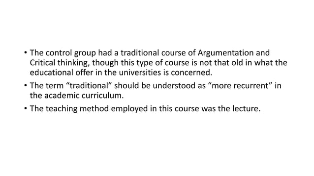 Critical thinking and teaching critical thinking | PPT