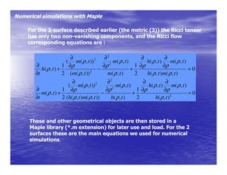 Dumitru Vulcanov - Numerical simulations with Ricci flow, an overview ...
