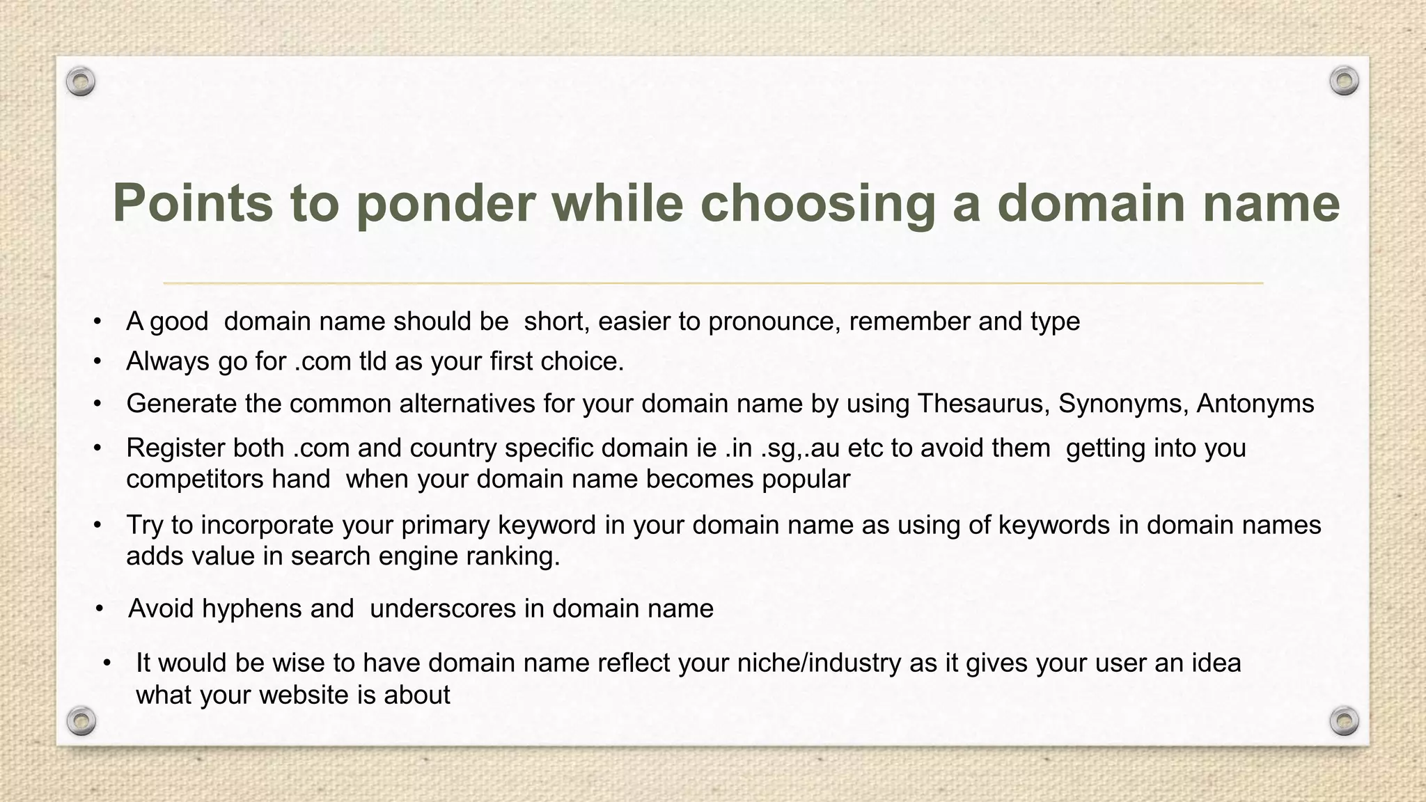Dummies guide-to-domain-names | PPSX
