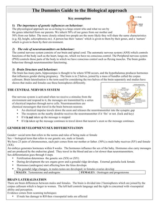 Dummies guidebiologicalapproach | PDF