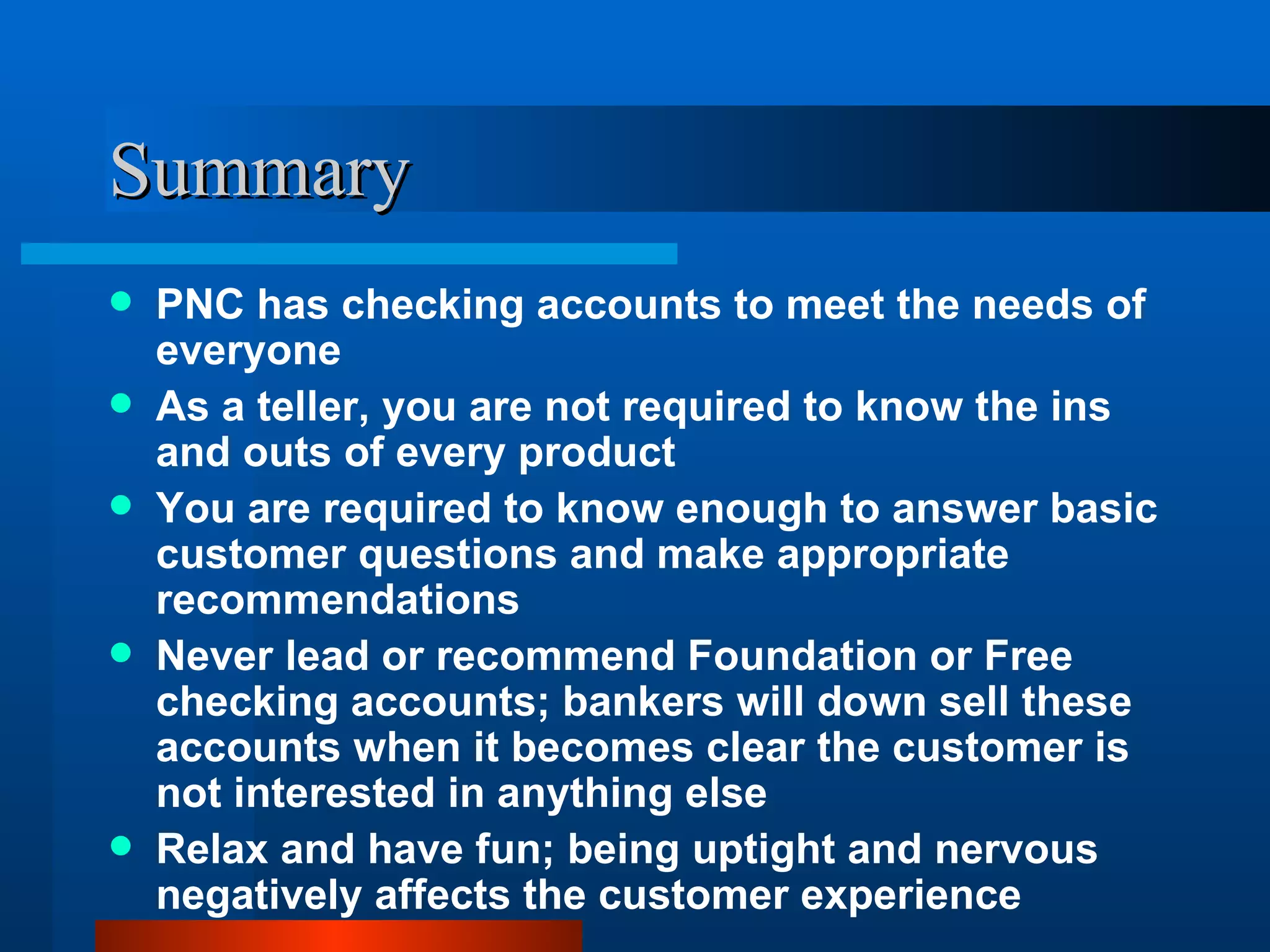 Dummies guide to selling pnc checking accounts | PPT | Credit Cards ...