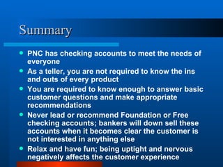 Dummies guide to selling pnc checking accounts | PPT | Credit Cards ...