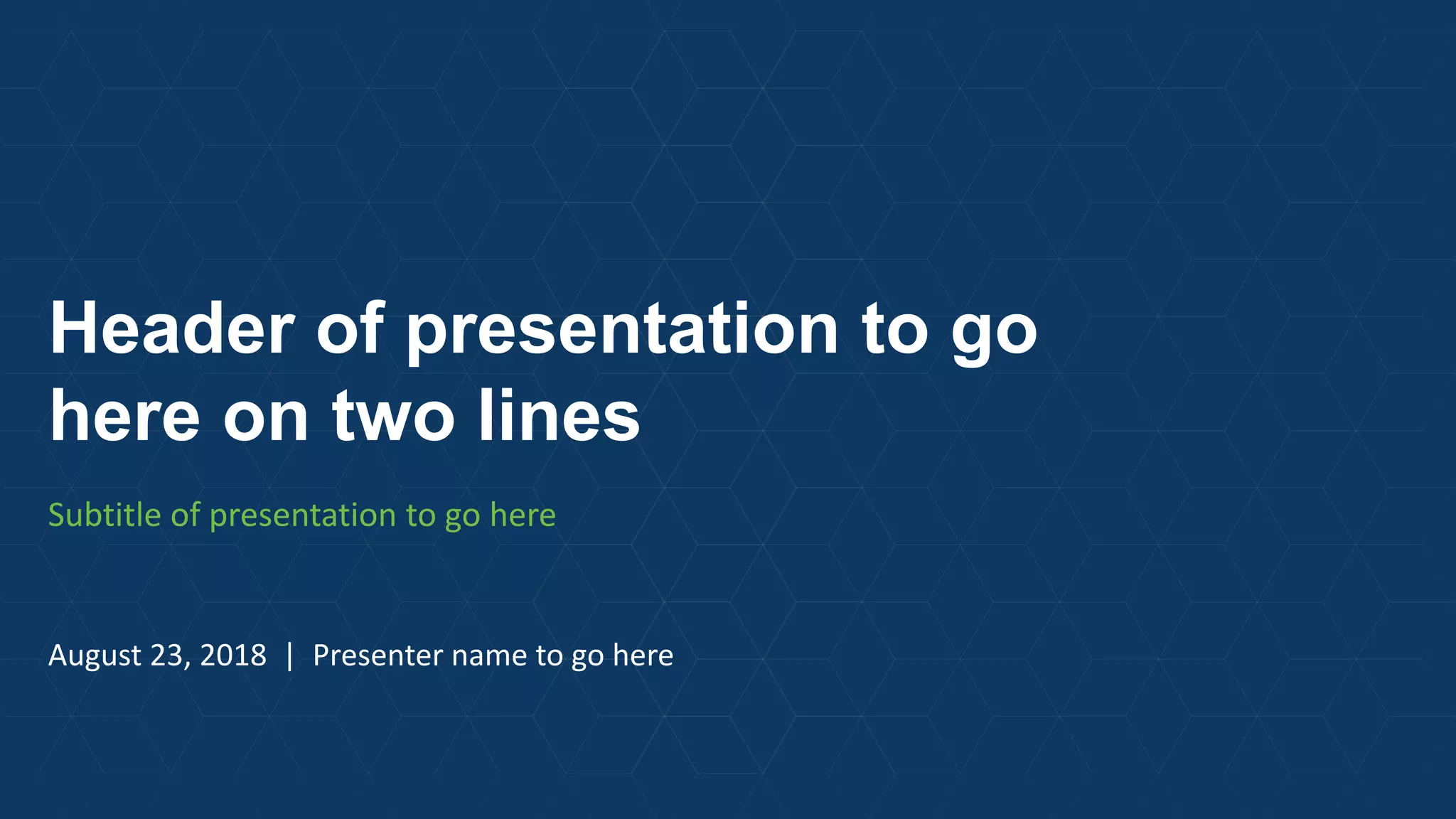 Dummy corporate template - Powerpoint | PPTX