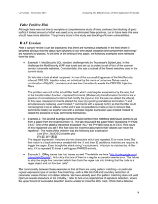 Analyzing the Effectivess of Web Application Firewalls | PDF