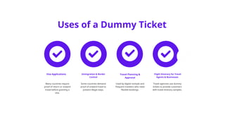 Dummy Ticket for Visa Application | Everything You Need to Know | PPT