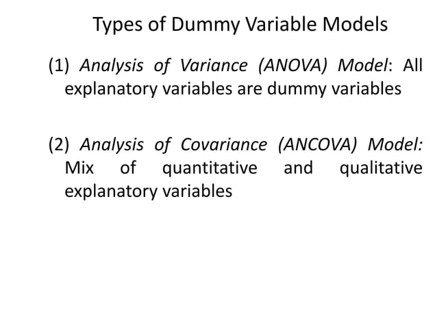 Dummyvariable1 | PPT