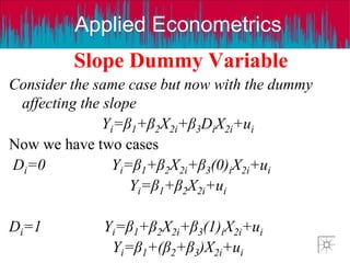 Dummy variables | PPTX