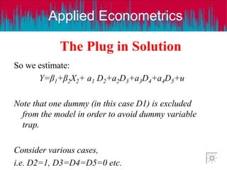 Dummy variables | PPTX