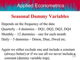 Dummy variables | PPTX