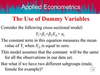 Dummy variables | PPTX