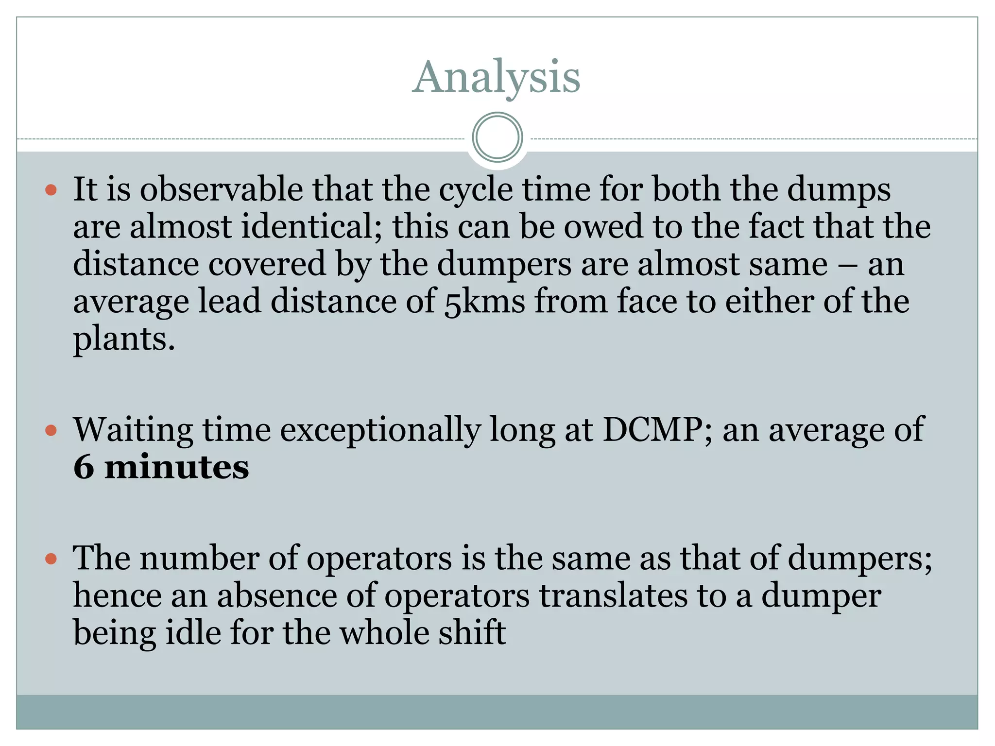 Dumper Cycle Study | PPTX