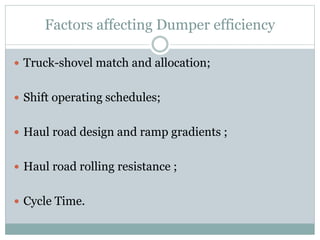 Dumper Cycle Study | PPTX