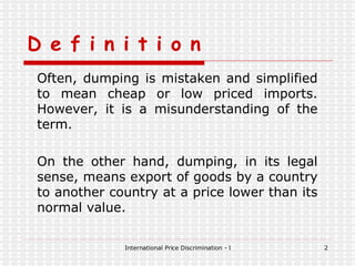 Dumping | PPT