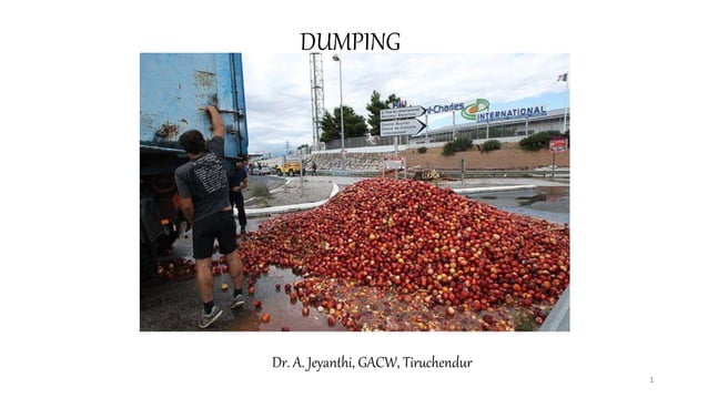 Dumping of dumping | PPT