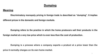 Dumping of dumping | PPT