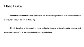 Dumping of dumping | PPT