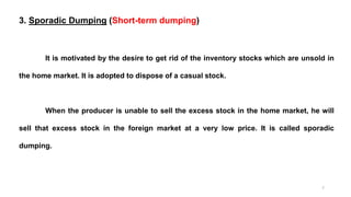 Dumping of dumping | PPT