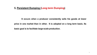 Dumping of dumping | PPT