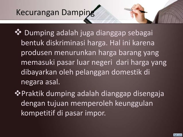 DUMPING DAN PERJANJIOAN INTERNASIONAL.pptx