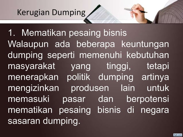 DUMPING DAN PERJANJIOAN INTERNASIONAL.pptx