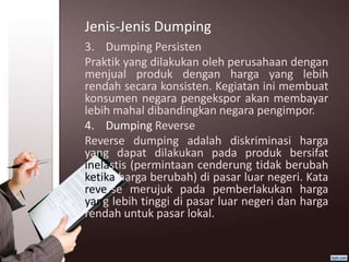 DUMPING DAN PERJANJIOAN INTERNASIONAL.pptx