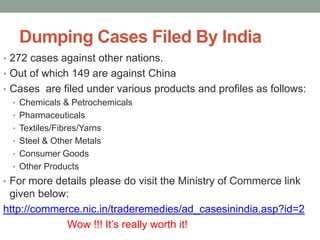Dumping of goods | PPT