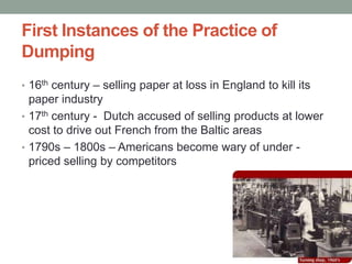Dumping of goods | PPT