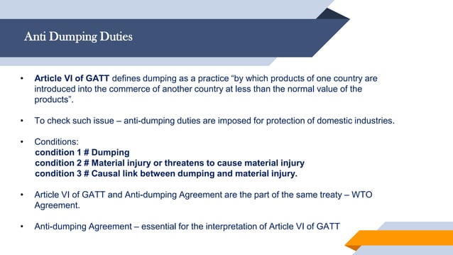 Anti- Dumping ppt | PPTX