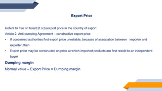 Anti- Dumping ppt | PPTX