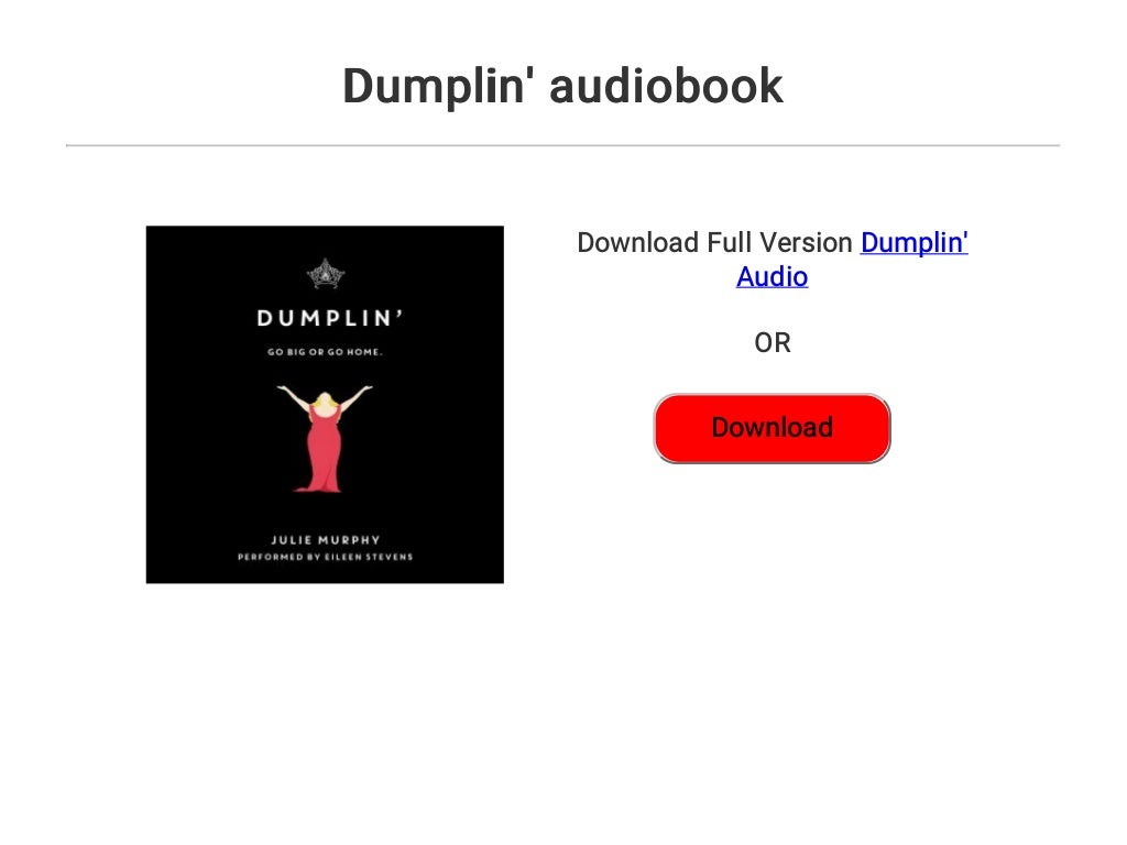 Dumplin' audiobook