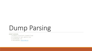 Ericsson_2G3G4G Dump Parsing Methods ppt | PPT