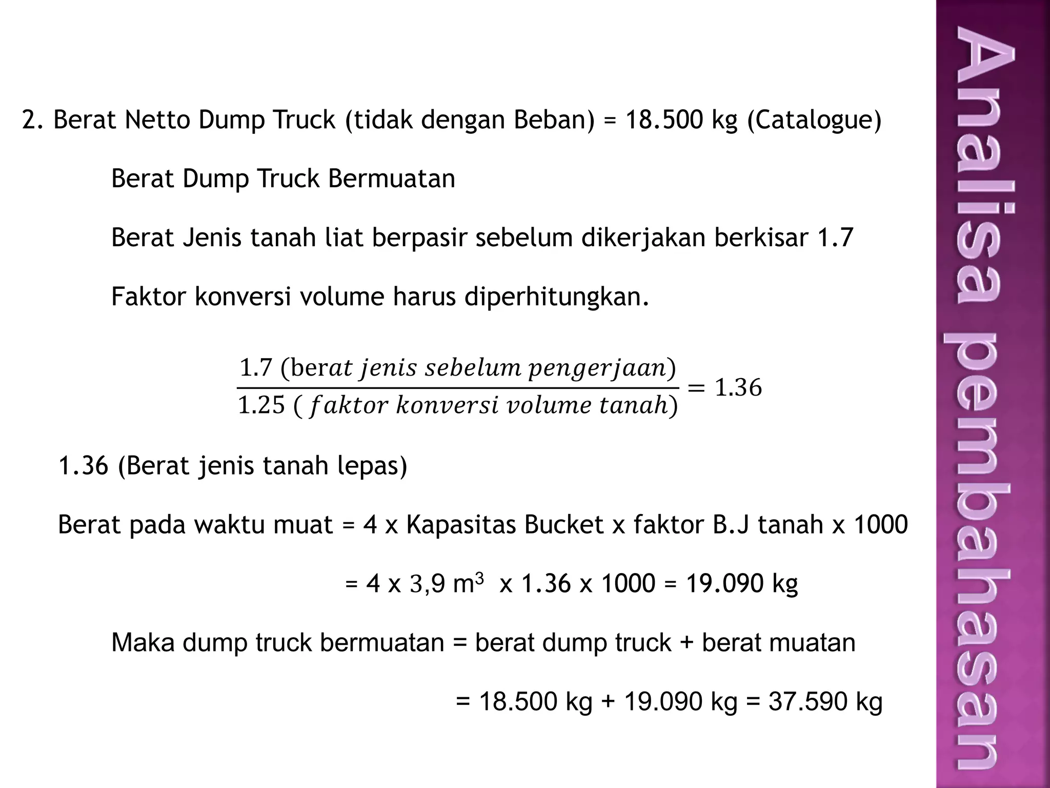 Presentasi alat berat jenis Dump Truck | PDF