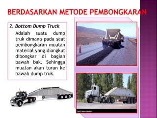 Presentasi alat berat jenis Dump Truck | PDF