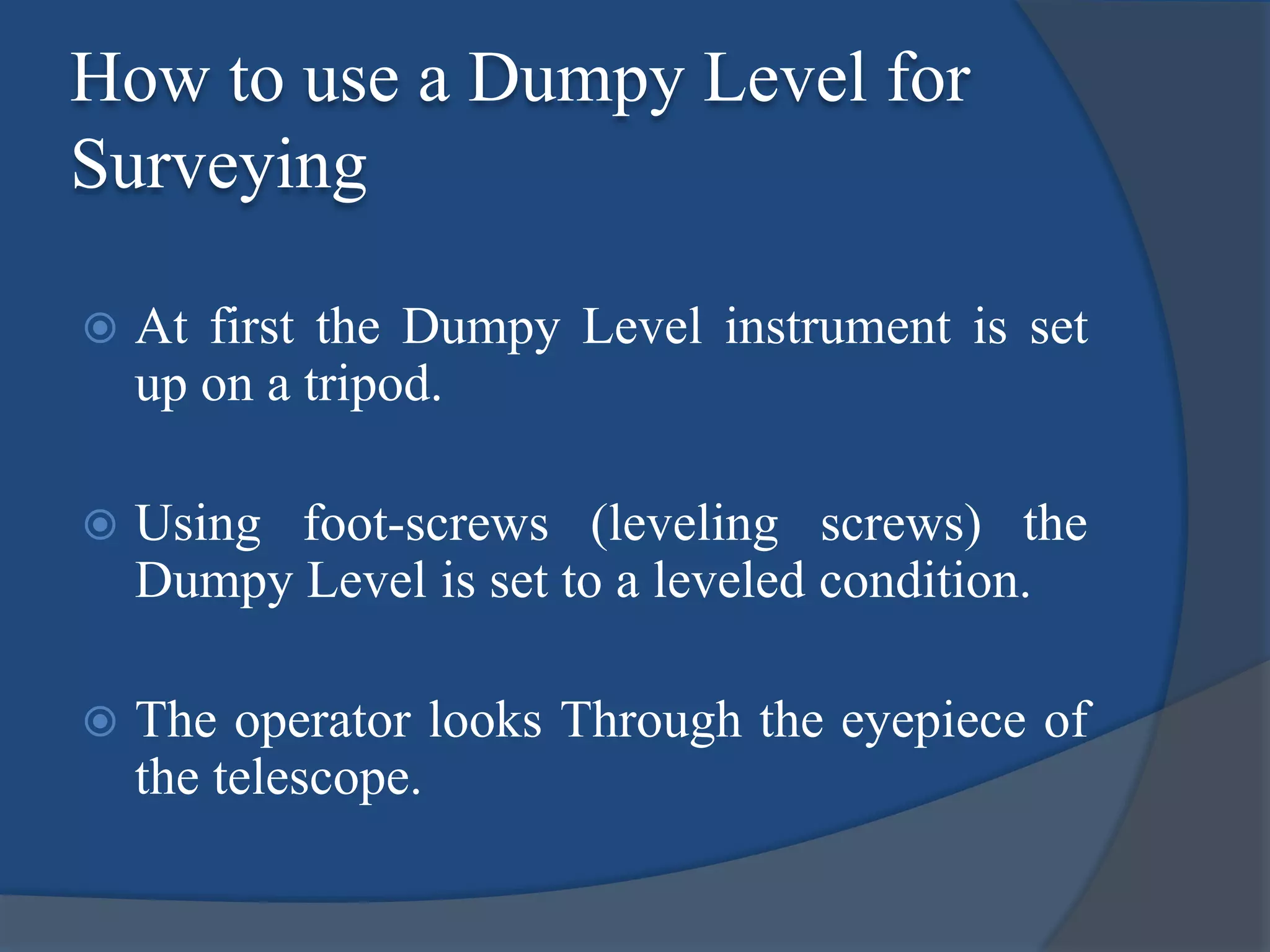 Dumpy level | PPTX