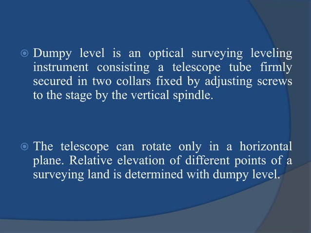 Dumpy level | PPTX