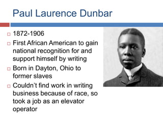 Paul Laurence Dunbar We Wear The Mask