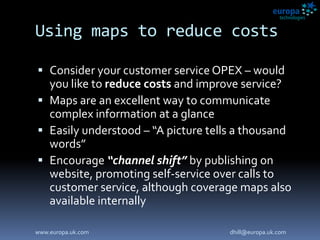 Using coverage maps to better inform roamers and reduce OPEX | PPT