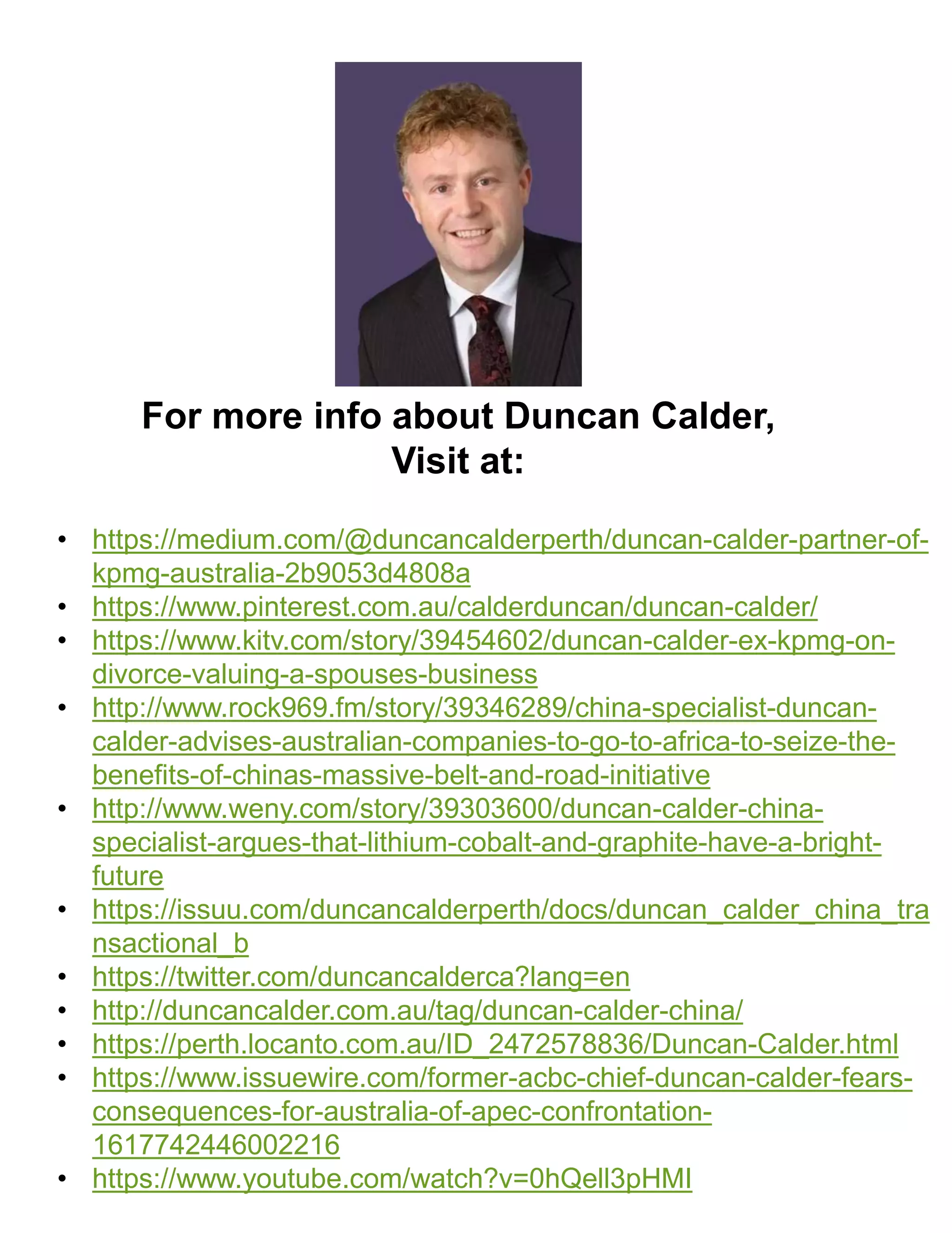 Duncan calder | PDF